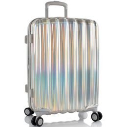 Hartschalen-Trolley Heys "Astro, 66 cm" Gr. B/H/T: 44 cm x 66 cm x 26 cm 68 l, weiß (silver) Koffer Reisegepäck mittel groß TSA Schloss Volumenerweiterung