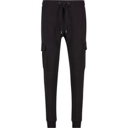 Stoffhose DEF "DEF Herren Gringo Sweatpants Beige" Gr. M, US-Größen, schwarz (black) Herren Hosen