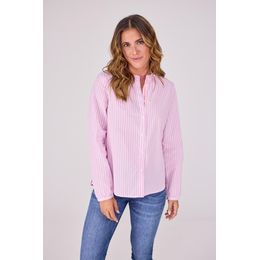 LIEBLINGSSTÜCK Klassische Bluse LIEBLINGSSTÜCK "RosaryL" Gr. 36, rosa (fresh rose), Damen, Web, Obermaterial: 100% Baumwolle, gestreift, mehrfarbig, gemustert, Blusen, mit Streifen