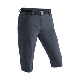 Caprihose Maier Sports "Inara slim 3/4" Gr. 34, Normalgrößen, grau Damen Hosen Wanderhose, atmungsaktive Outdoorhose, 34 Hose mit 3 Taschen