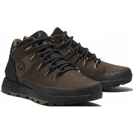Schnürboots Timberland "Sprint Trekker Mid Fab WP", Gr. 41,5, grün (oliv), Textil, unifarben, Schuhe, Winterstiefel, Schnürstiefel, Winterschuhe, wasserdicht
