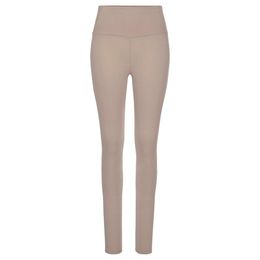 Lascana Leggings Damen Gr&ouml;&szlig;e M beige / wei&szlig;