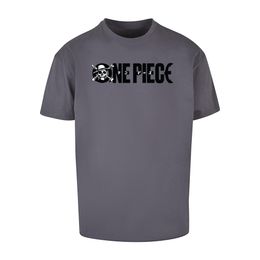 Merchcode T-Shirt 'One Piece Jolly Roger' Herren Gr&ouml;&szlig;e 5XL dunkelgrau / schwarz / wei&szlig;