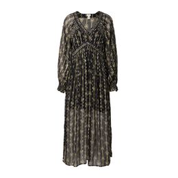 River Island Kleid Damen Gr&ouml;&szlig;e 38 goldgelb / schwarz / silber Winterkleid