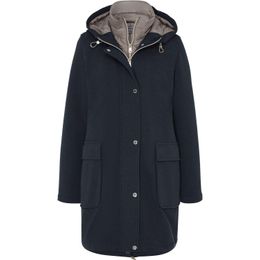 WHITE LABEL Parka mit Steppeinsatz Marine (Gr&ouml;&szlig;e: 38)