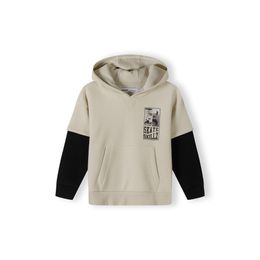 MINOTI Sweatshirt Jungen Gr&ouml;&szlig;e 146/152 stone / schwarz