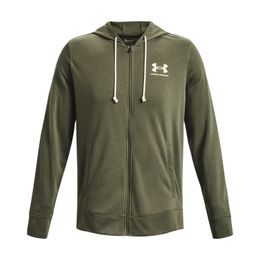Under Armour Sweatjacke Rival Terry OD Green/Onyx White (Gr&ouml;&szlig;e: L)