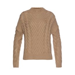 Lascana Stehkragenpullover Damen Gr&ouml;&szlig;e XS beige
