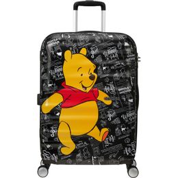 Hartschalen-Trolley American Tourister "WAVEBREAKER DISNEY, 67 cm" Gr. B/H/T: 47cm x 67cm x 26cm 64 l, bunt (winnie the pooh) Koffer teilweise aus recyceltem Material