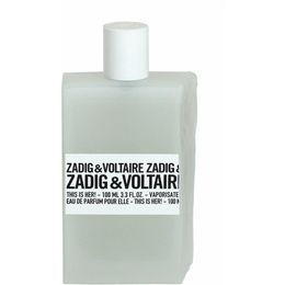 Zadig & Voltaire Eau de Parfum ZADIG & VOLTAIRE "This is Her" Parfüms Gr. 100 ml, weiß Damen