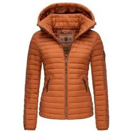 Steppjacke Marikoo "Löwenbaby" Gr. S (36), braun (zimt) Damen Jacken stylische Übergangsjacke mit abnehmbarer Kapuze