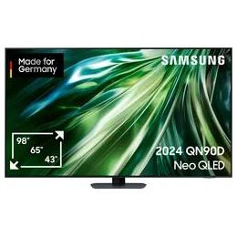 F (A bis G) Samsung QLED-Fernseher Fernseher Neural Quantum 4K AI Gen2 Prozessor, bis zu 144Hz schwarz (titanschwarz)