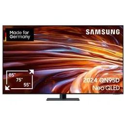 F (A bis G) Samsung QLED-Fernseher Fernseher Neural Quantum 4K AI Gen2 Prozessor, bis zu 144Hz Gr. 85, schwarz (graphitschwarz)