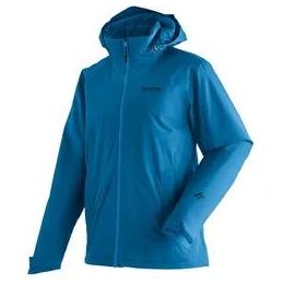 Outdoorjacke Maier Sports "Metor Therm Rec M" Gr. 30, blau (saphirblau) Herren Jacken Wanderjacke, atmungsaktiv und wasserdicht, wattierte Regenjacke mit Kapuze