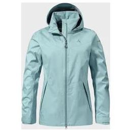 Schöffel Outdoorjacke SCHÖFFEL "2.5L Jacket Aiplspitz L" Gr. 44, blau (8025, blau) Damen Jacken