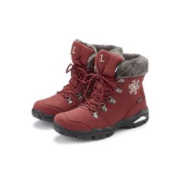 Lascana Winterstiefelette 'Stiefelette, Stiefel, Winterstiefel' rot Gr. 37 für Damen