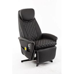 Happy Home Elektrischer Massagesessel Relaxsessel HWP09-SCW schwarz Lederoptik