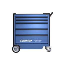 Gedore Werkzeugwagen 2005, 5 Schubladen, ohne Werkzeugsortiment, HxBxT 1020 x 1021 x 605 mm