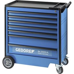 Gedore Werkzeugwagen 2005, 7 Schubladen, ohne Werkzeugsortiment, HxBxT 1020 x 1021 x 605 mm