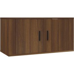 vidaXL - TV-Wandschrank Braun Eichen-Optik 80x34,5x40 cm