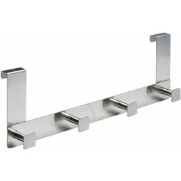 Türgarderobe 4 Haken 40,0 x 13,5 x 6,0 cm Edelstahl eckig Hakenleiste - Hettich