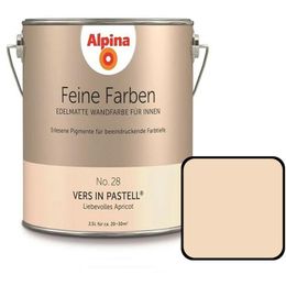 Feine Farbe No 28 2,5 l Liebevolles Apricot Vers in Pastell - Alpina