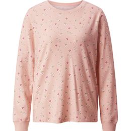 CRÉATION L Damen Sweatshirt mit Blümchen-Print puder-ecru-bedruckt Größe 44