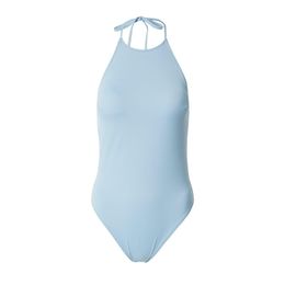 Calvin Klein Swimwear Badeanzug Damen Gr&ouml;&szlig;e S pastellblau / wei&szlig;