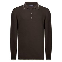 Jimmy Sanders Pullover Herren Gr&ouml;&szlig;e M braun / wei&szlig;