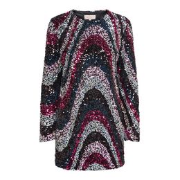 Only Kleid 'ONLSOFIE' Damen Gr&ouml;&szlig;e 38 cyanblau / fuchsia / schwarz / wei&szlig; Winterkleid