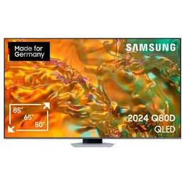 G (A bis G) Samsung QLED-Fernseher Fernseher Neural Quantum 4K AI Gen2 Prozessor, bis zu 120Hz Gr. 85, silberfarben (silber)