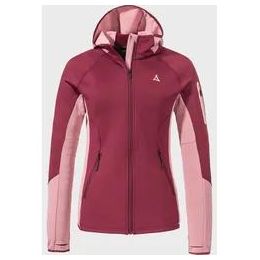 Wera Fleecejacke SCHÖFFEL "Fleece Hoody Lodron L" Gr. 44, pink (3825, pink) Damen Jacken