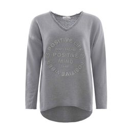 Zwillingsherz Sweatshirt 'Positive Mind' Damen Gr&ouml;&szlig;e S/M dunkelgrau