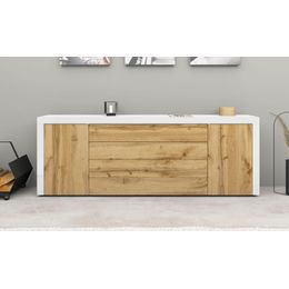 borchardt Möbel Sideboard BORCHARDT MÖBEL Sideboards weiß (weiß hg/eichefarbenwotan) Breite 200 cm