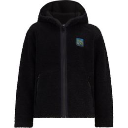 Ziener Juha Fleecejacke Kinder - schwarz - Gr. 140 - Polyester