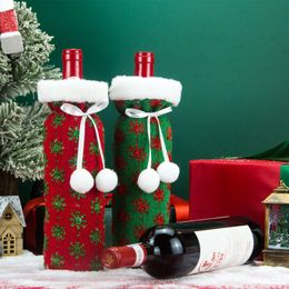 Traumheim Freizeittasche Weinflaschenbeutel, Weihnachtsdekoration, Restaurantdekoration (2-tlg)