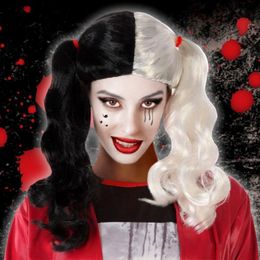 Bigbuy Kostüm-Perücke Halloween Perücke Harlekin