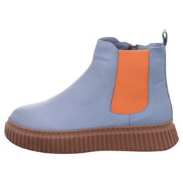 Andrea Conti Da.- Stiefelette Schlupfstiefel, blau|orange, 36 EU