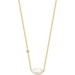 Ania Haie Kette mit Anhänger N019-02G Pearl of Wisdom Damen Halskette, goldfarben