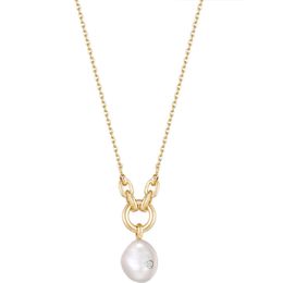 Ania Haie Kette mit Anhänger N043-03G Pearl Power Damen Halskette, ve, goldfarben