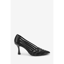 next Pumps mit Netzstoffstreifen Pumps (1-tlg), schwarz, 37 EU