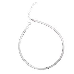 ELLAWIL Silberkette Schlangenkette Damenkette Halskette Schmuck Silberkette (Kettenlänge 40 cm verlängerbar um 5 cm, Sterling Silber 925)