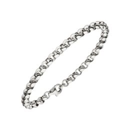 Jobo Silberarmband, Erbsarmband 925 Silber 19 cm, silberfarben