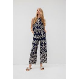 THE FASHION PEOPLE Shirttop Top AOP, blau