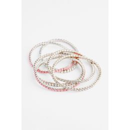 next Armband Set Elastische Glitzerarmbänder im Multipack (1-tlg), silberfarben