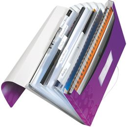 Leitz Fächermappe Projektmappe Wow A4 PP 6 Fächer violett
