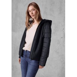 Cecil Fellimitatjacke mit reflektierenden Details, blau, XXL (46), dark navy blue