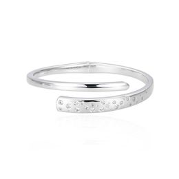 J Classics Armband Zirkon-Silberarmreif, weiß
