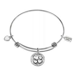 La Petite Story Armband Steel fixed bracelet with pendants LPS05APZ05
