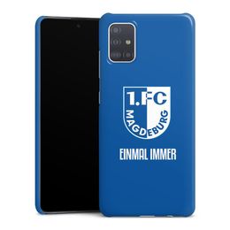 DeinDesign Galaxy A51 Handy Premium Case Smartphone Handyh&uuml;lle Schutzh&uuml;lle gl&auml;nzend Coat Of Arms Official Licensed Product 1. Fc Magdeburg Premium Case